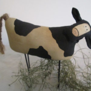 Primitive Cow Hand Painted Cow Handmade Country Decor - Etsy