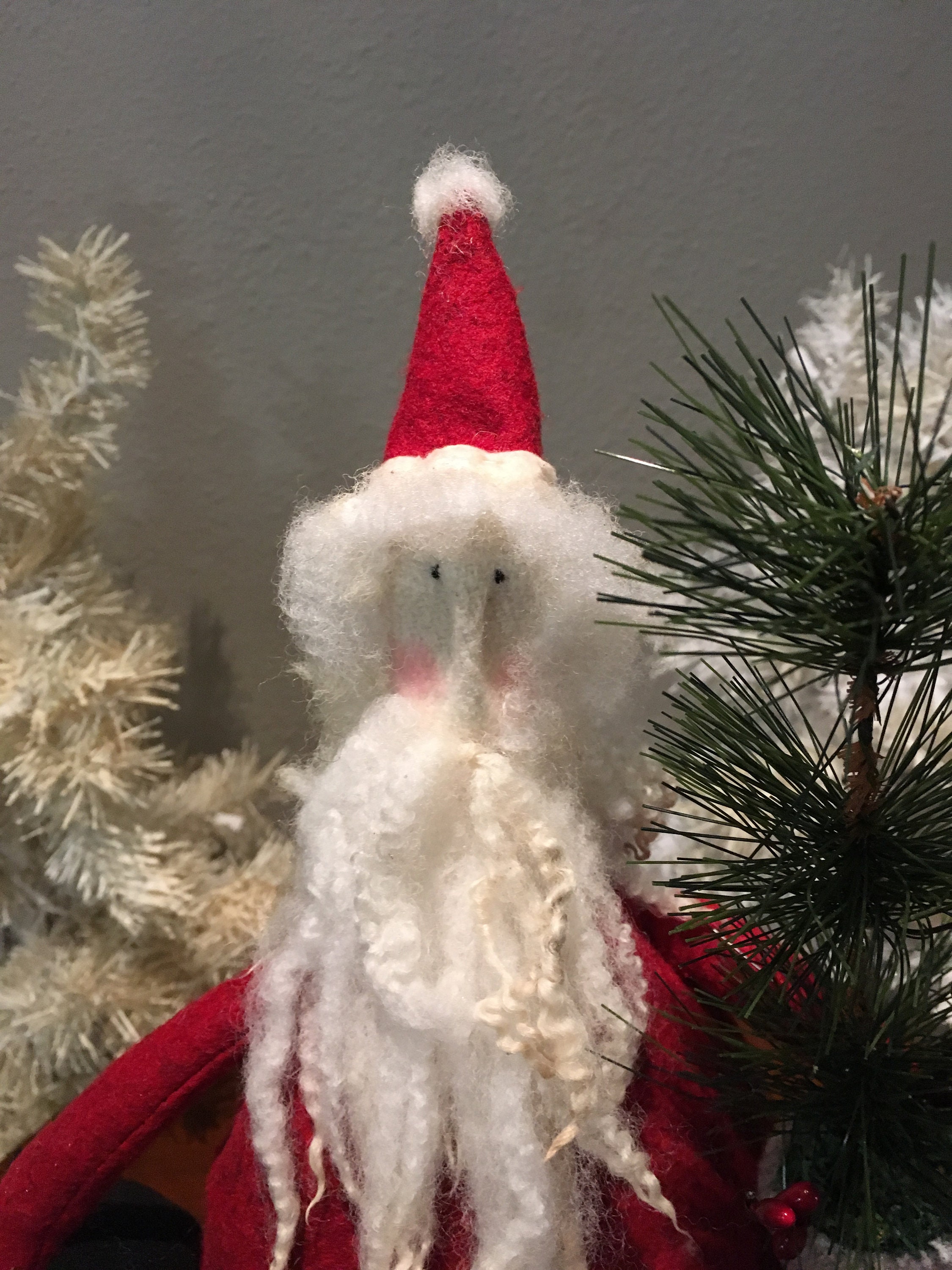 Stocking Stuffer Santa - Santa Claus Decoration- Holiday Table ...