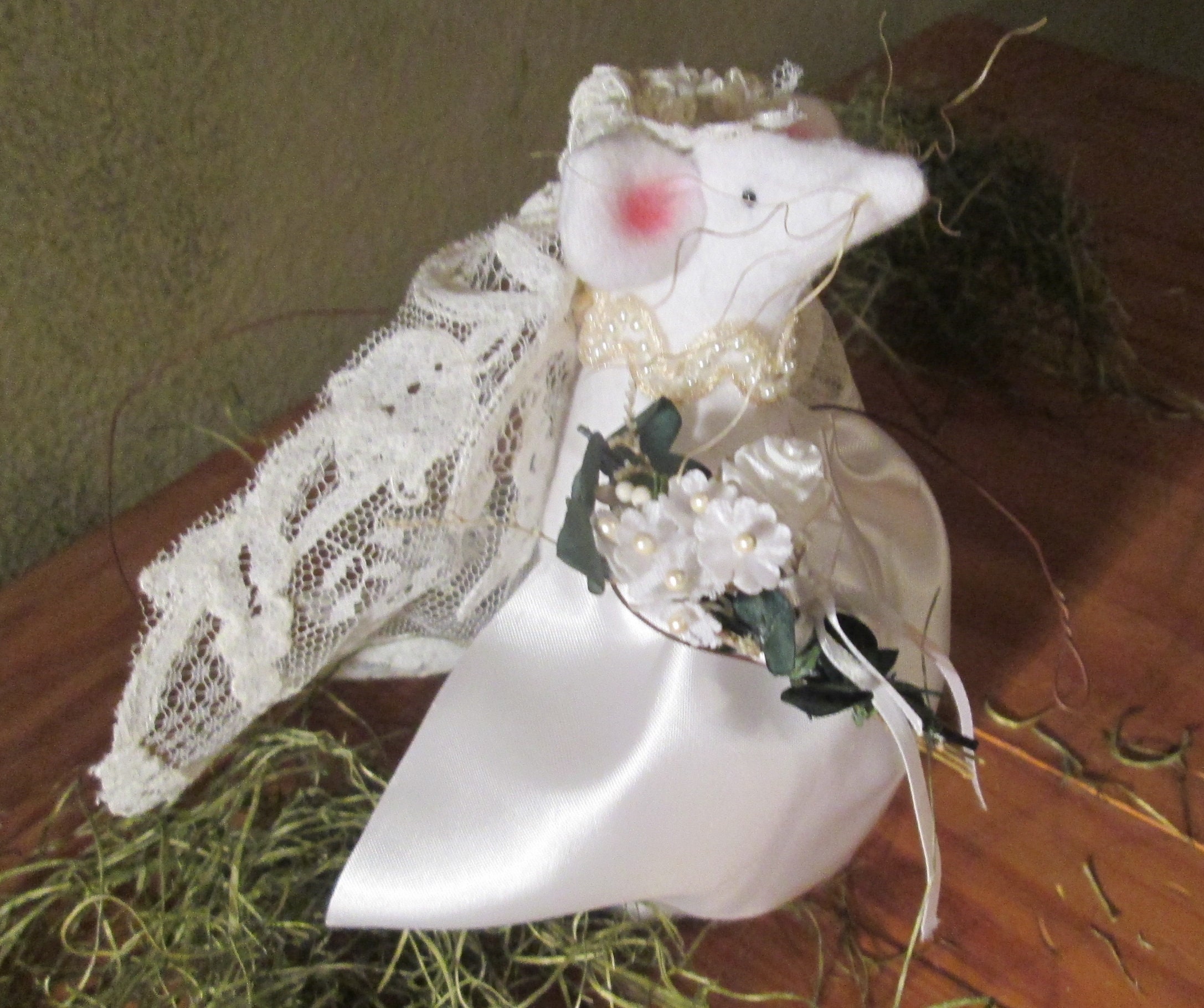 Handmade Wedding Mice , Bride and Groom Mice , Wedding Decoration ...