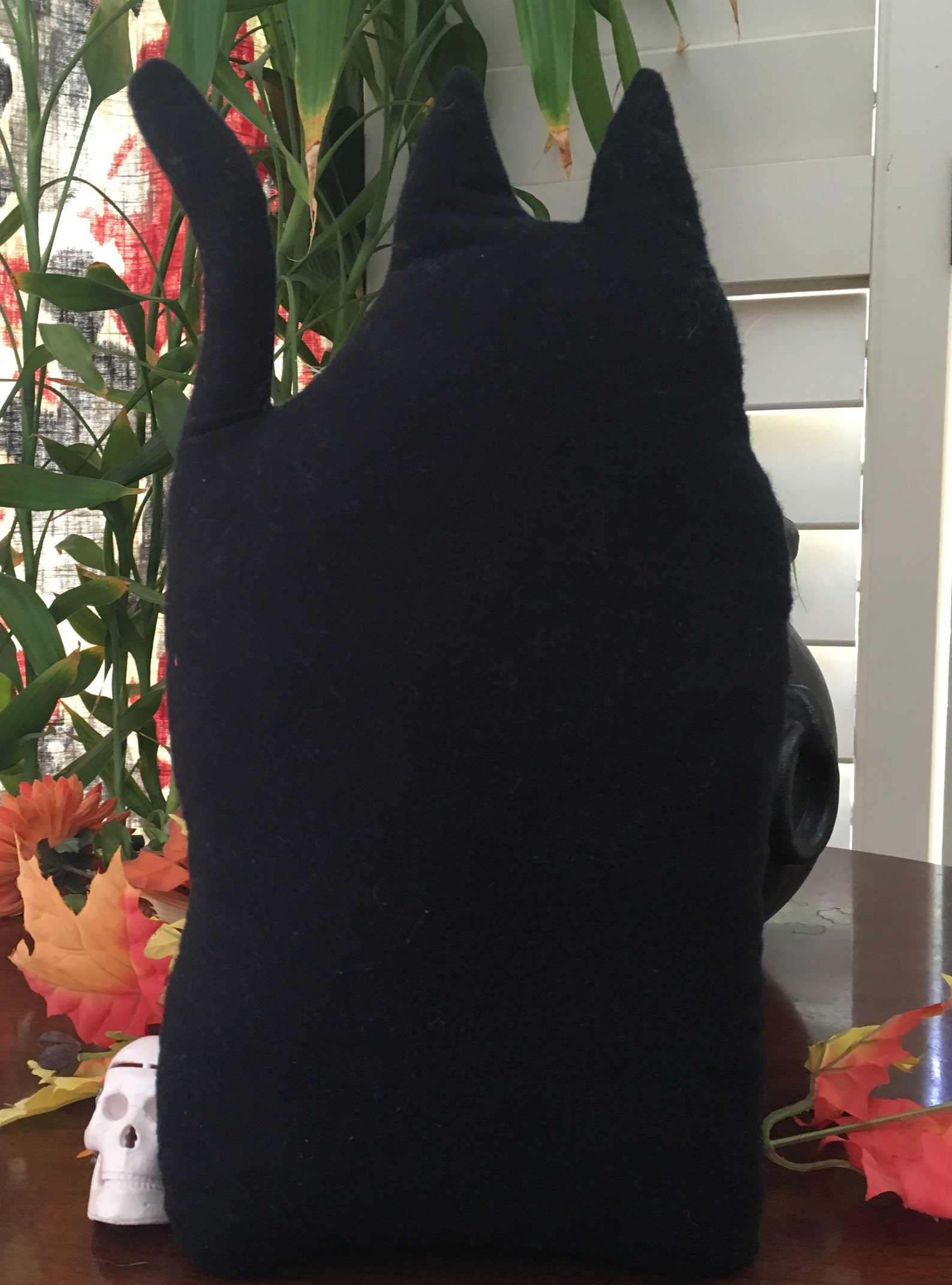 Halloween Cat Pillow Haunted House Pillow Embroidered Cat - Etsy