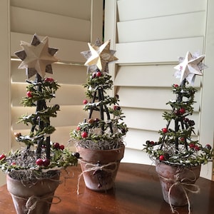 Bed Spring Christmas Tree - Holiday Christmas Decoration - Primitive ...