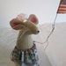 Handmade Small Patriotic Garden Mouse - Handmade Folk Art Decoration ...