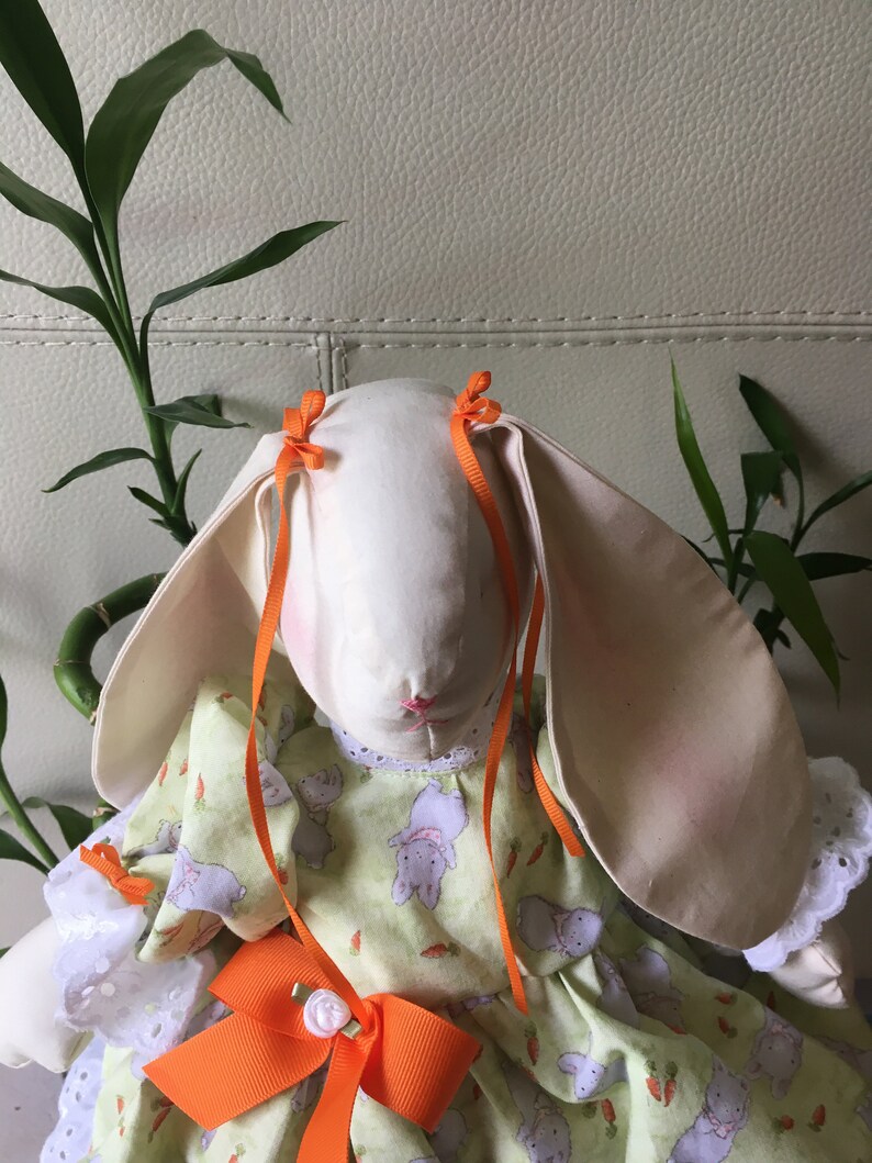 Spring Cloth Bunny Easter Basket Bunny Child Friendly Doll - Etsy