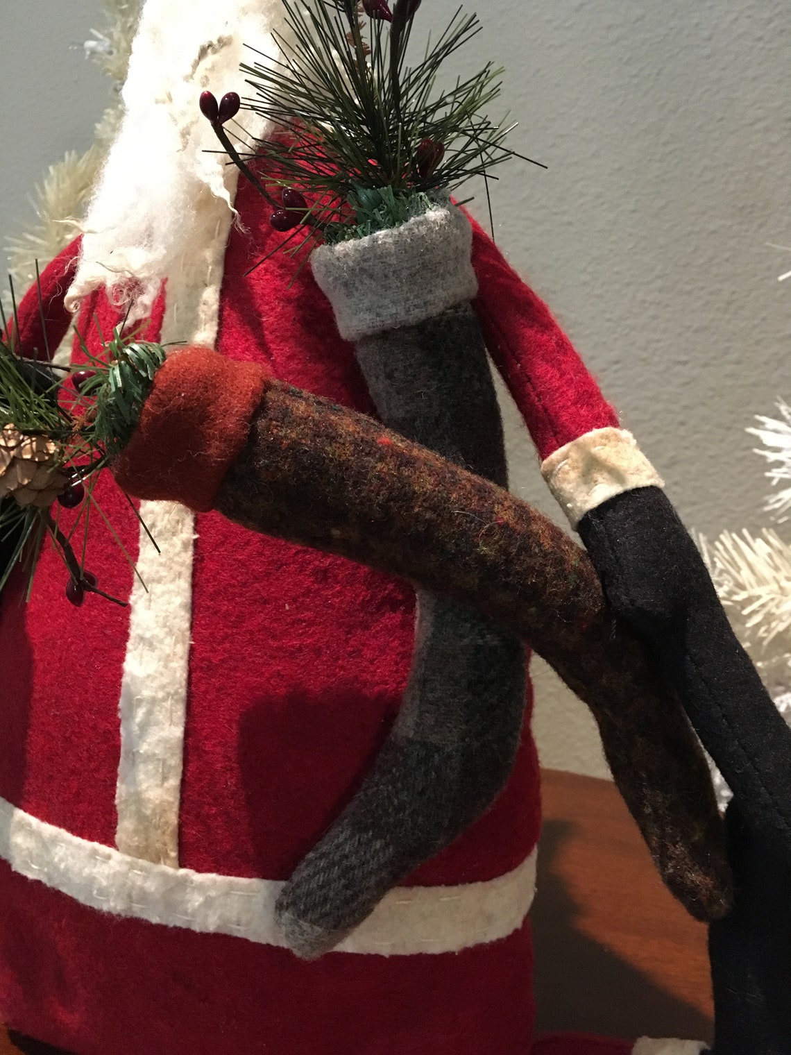 Stocking Stuffer Santa - Santa Claus Decoration- Holiday Table ...