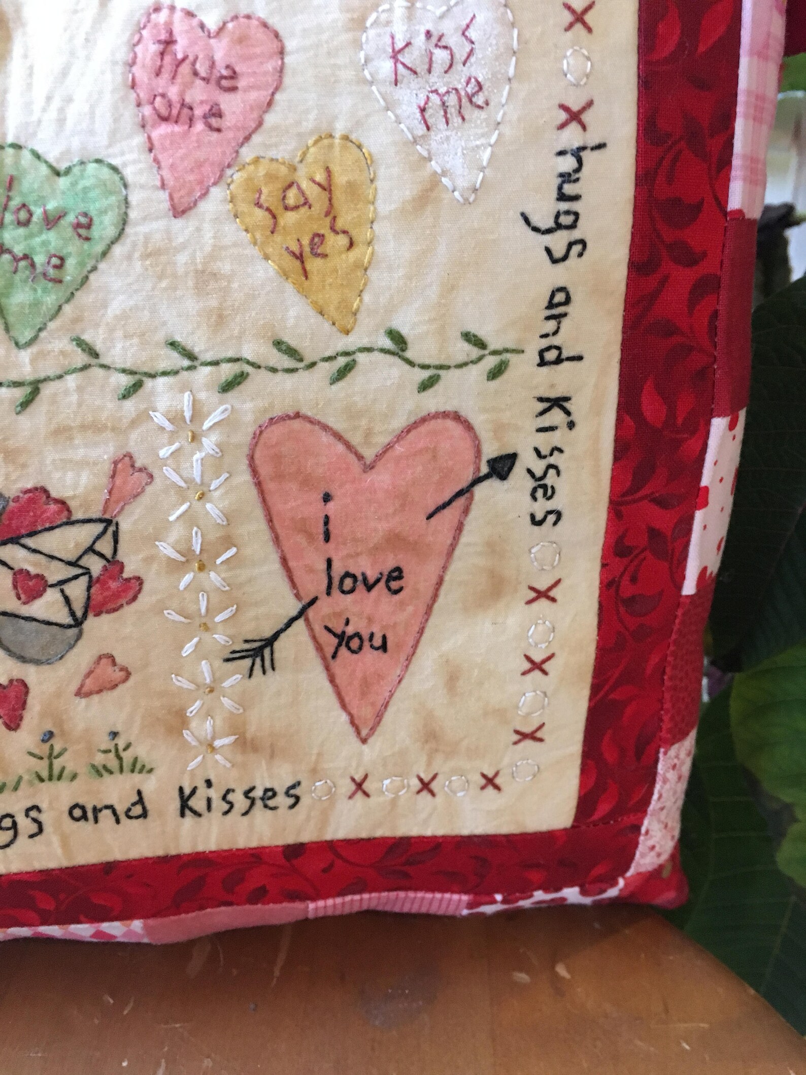 Valentine's Day Sampler Decorative Pillow Valentine Room - Etsy