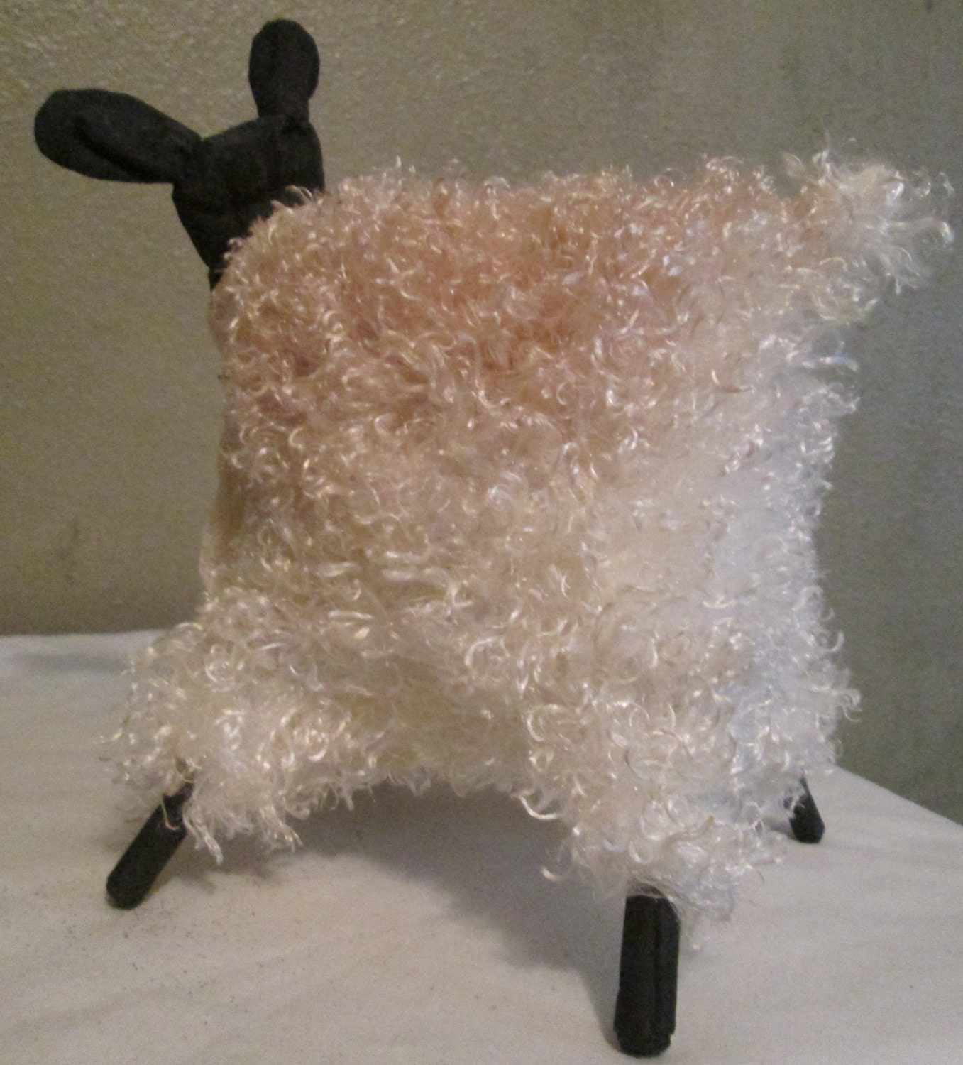 Primitive Sheep Primitive Sheep with Bell Handmade Country | Etsy