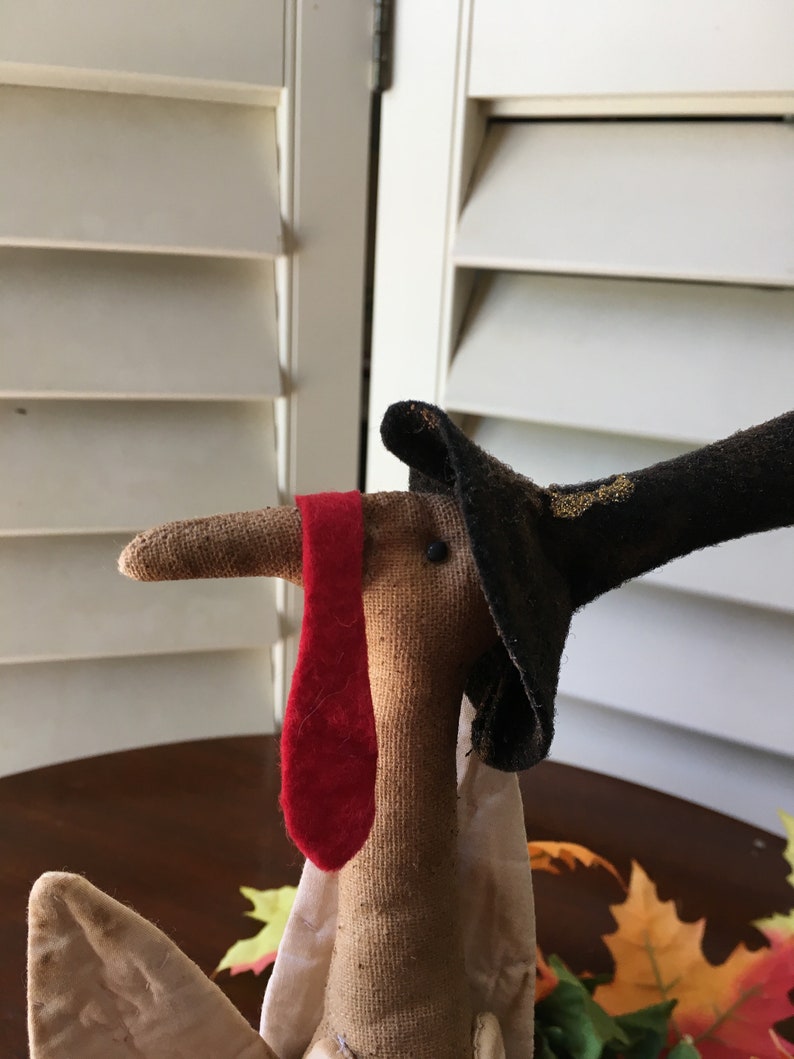 Gilbert the Thanksgiving Turkey - Autumn Table Decor - Fall Table ...