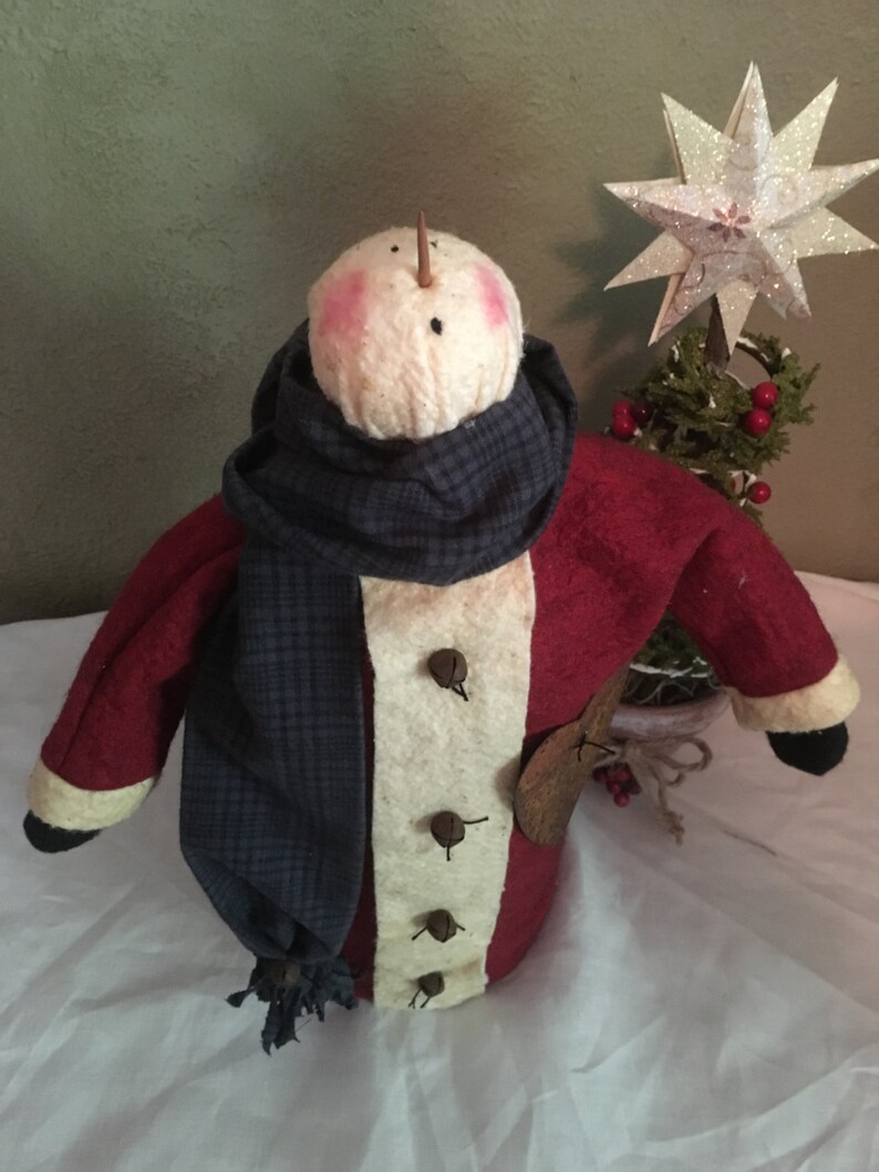 Singing Snowman - Primitive Snowman - Rusty Tin - Rustic Christmas ...