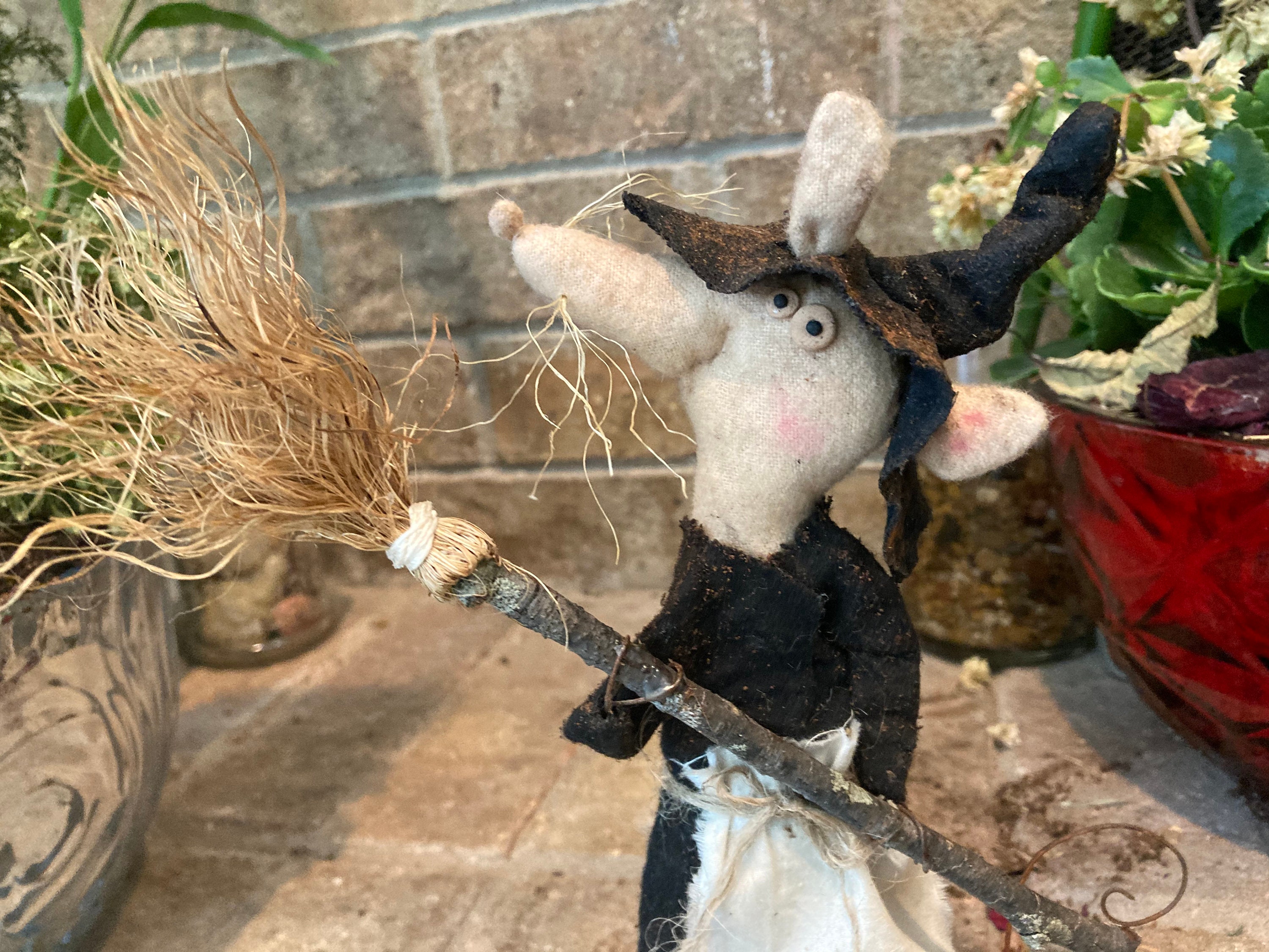 Primitive Witch Witch Display Halloween Room Accent - Etsy