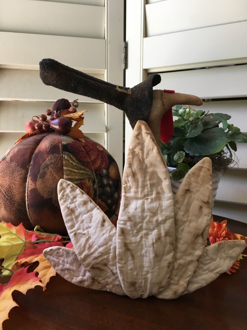 Gilbert the Thanksgiving Turkey - Autumn Table Decor - Fall Table ...