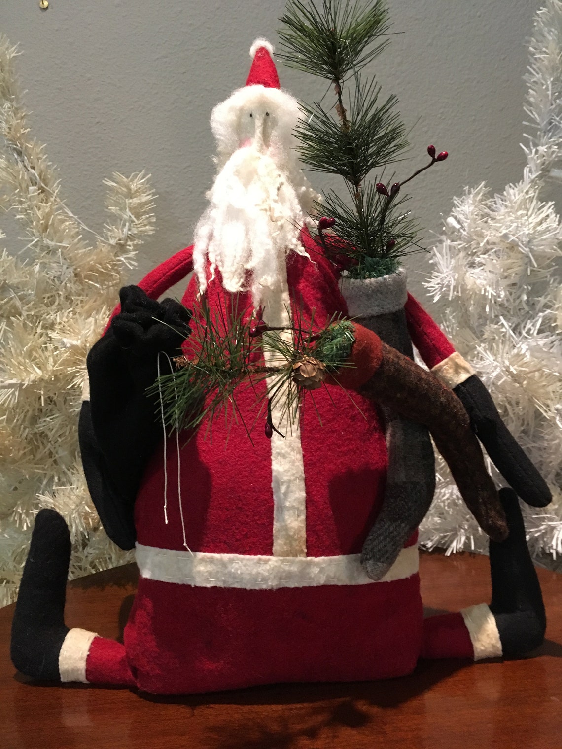 Stocking Stuffer Santa Santa Claus Decoration Holiday Table - Etsy