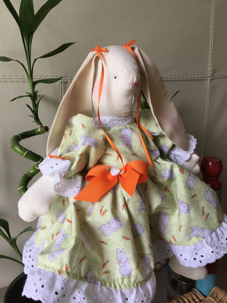 Spring Cloth Bunny Easter Basket Bunny Child Friendly Doll - Etsy