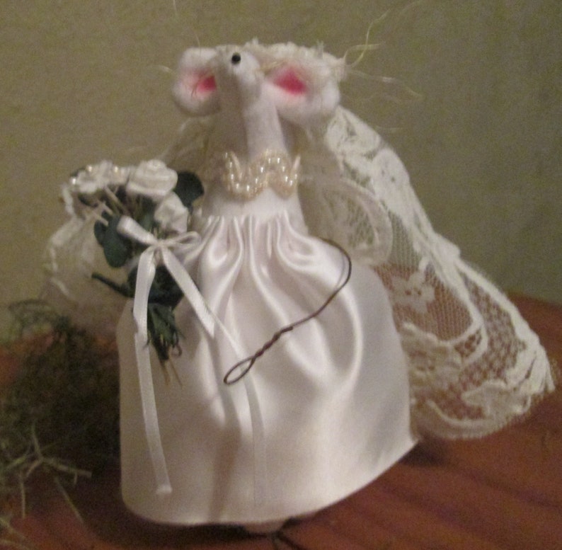 Handmade Wedding Mice , Bride and Groom Mice , Wedding Decoration ...