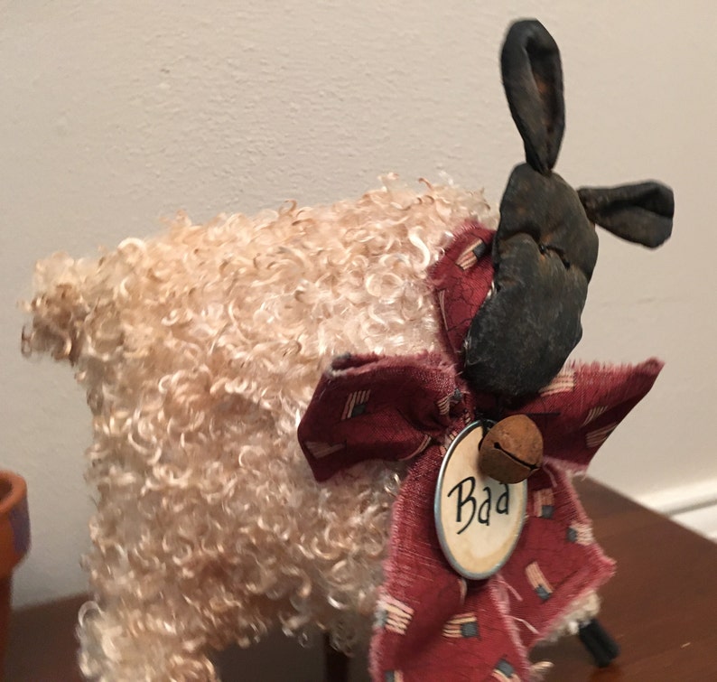 Patriotic Primitive Sheep Primitive Sheep with Bell | Etsy