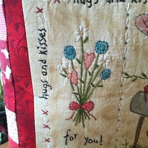 Valentine's Day Sampler Decorative Pillow - Valentine Room Decoration ...
