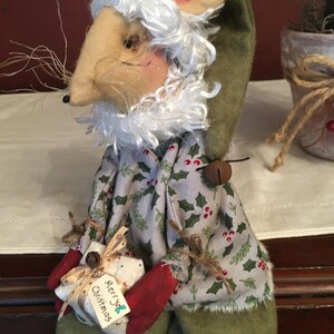 Primitive Winter Mouse , Christmas Thyme Mouse , Rustic Room Decor ...