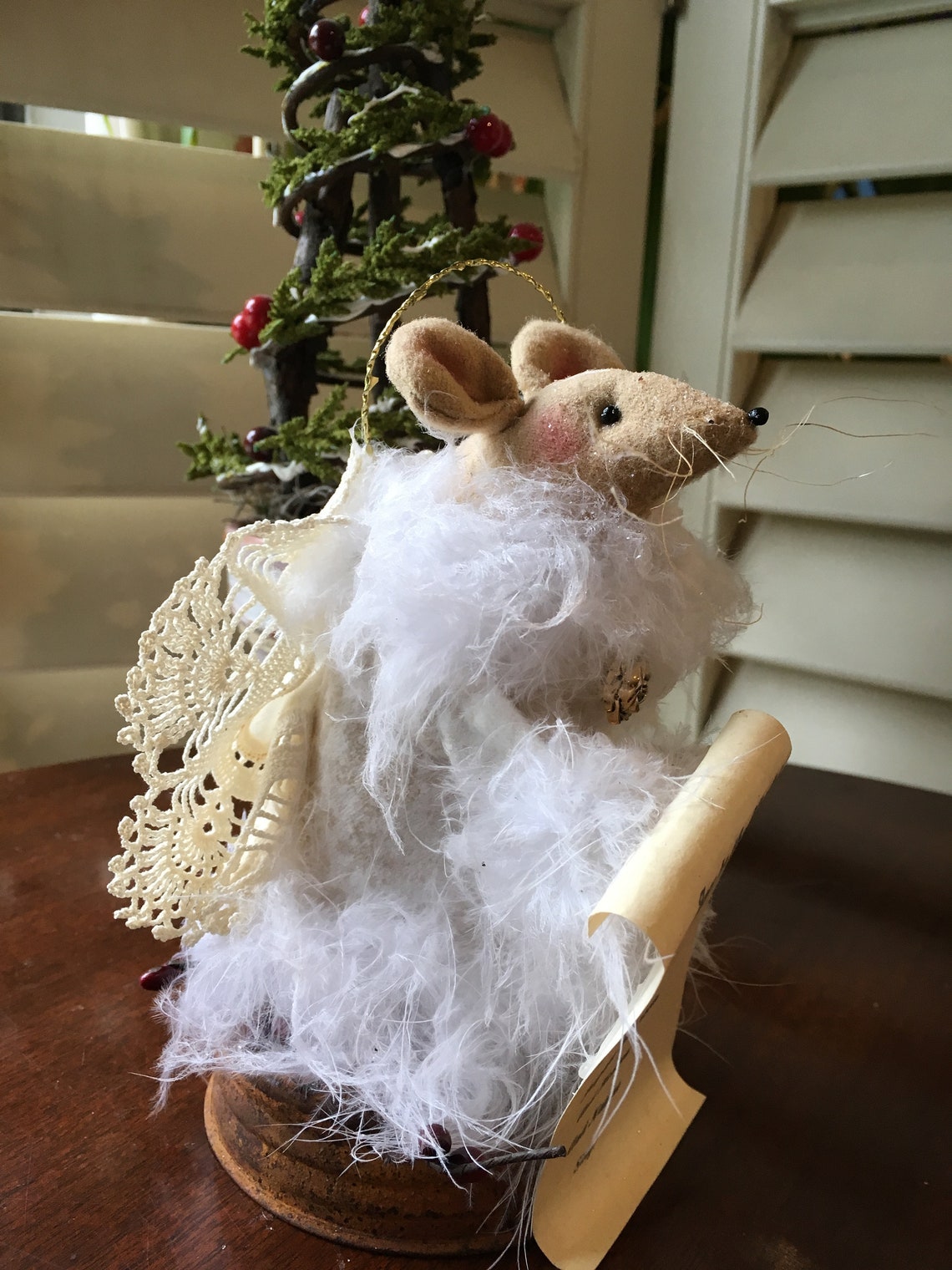 Angel Mouse Holiday Christmas Mouse Holiday Decoration - Etsy