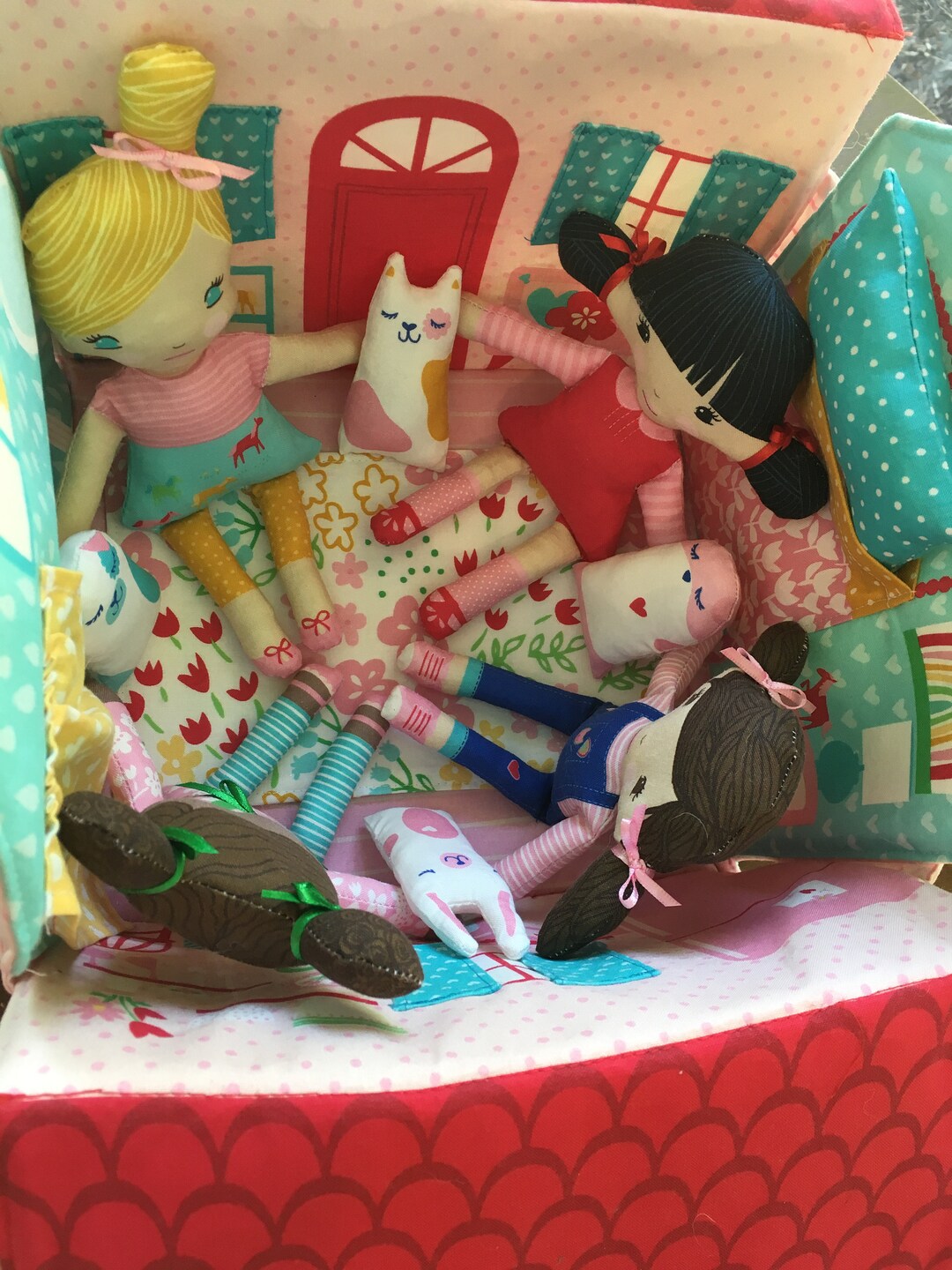 Best Friends Forever Fabric Playhouse - Stacy Iest Hsu Doll Panel - 11 ...