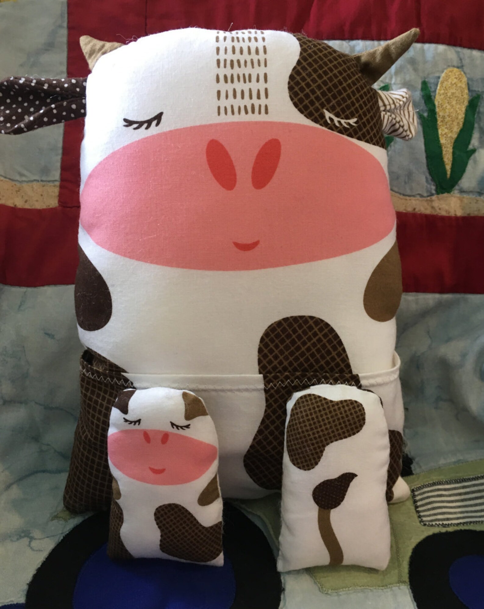 Farm Animals - Fabric Farm Animals - 12 Piece Farm Animal Doll Set ...