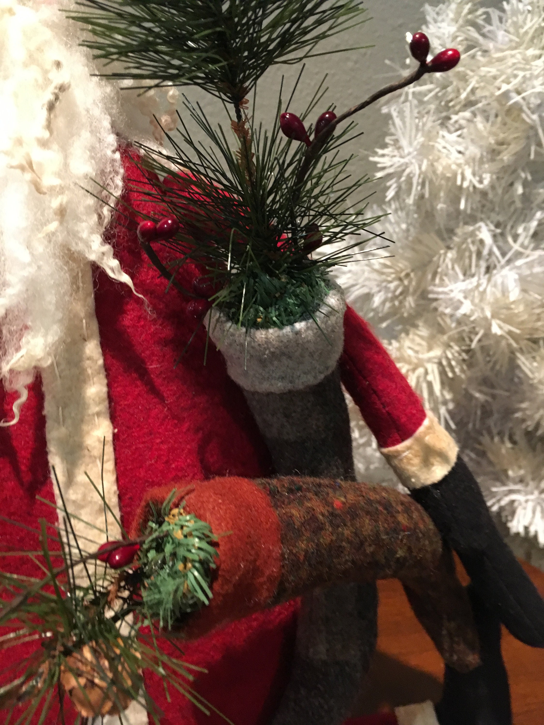Stocking Stuffer Santa - Santa Claus Decoration- Holiday Table ...
