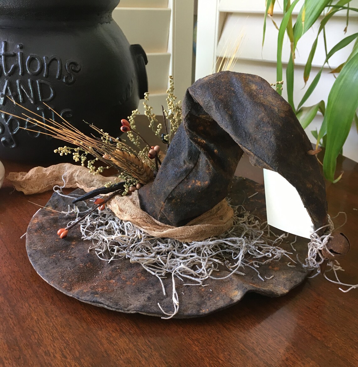 Primitive Witch Hat Primitive Hat Halloween Table - Etsy
