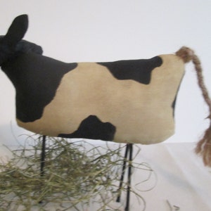 Primitive Cow Hand Painted Cow Handmade Country Decor - Etsy