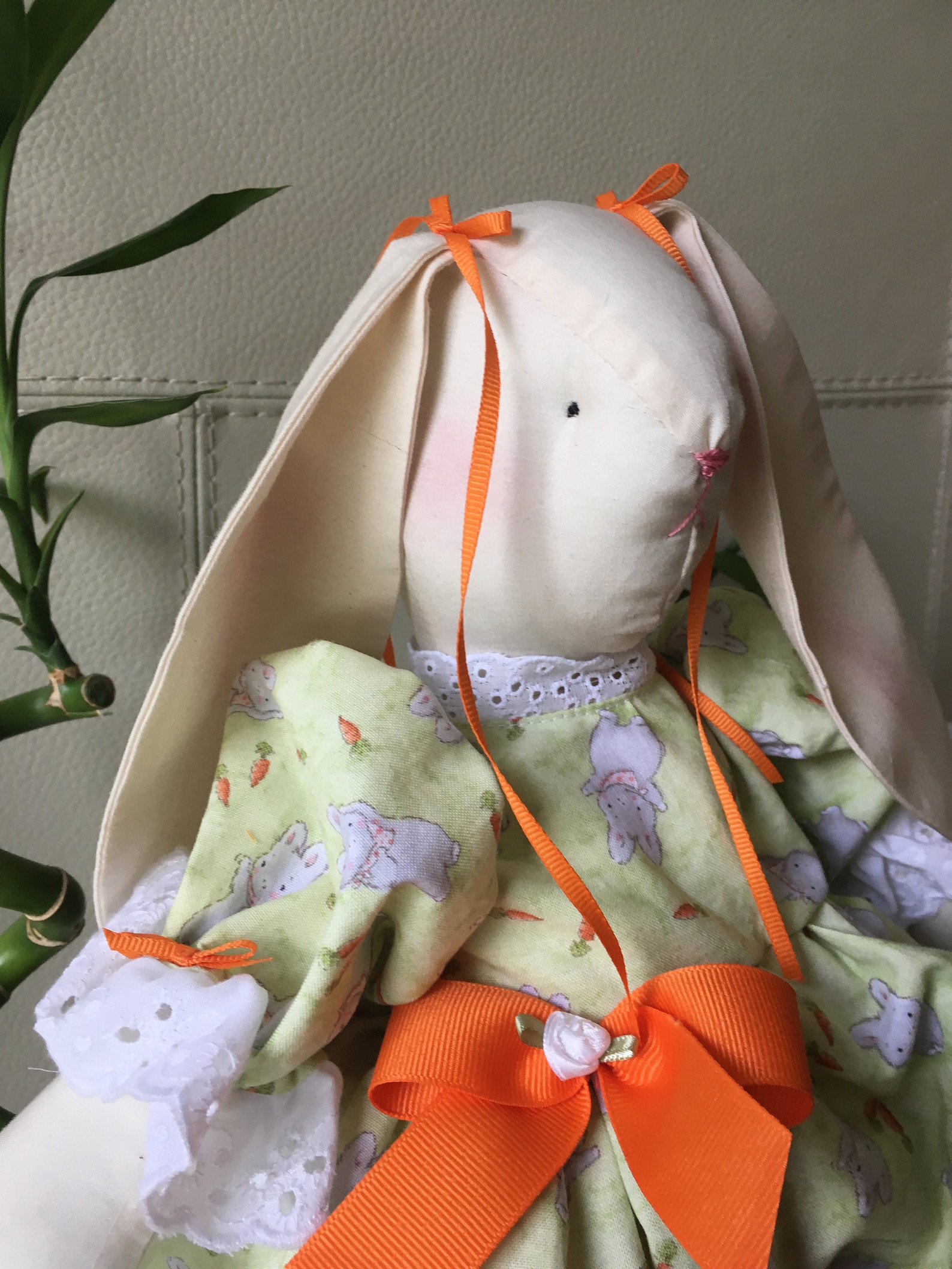 Spring Cloth Bunny Easter Basket Bunny Child Friendly Doll - Etsy