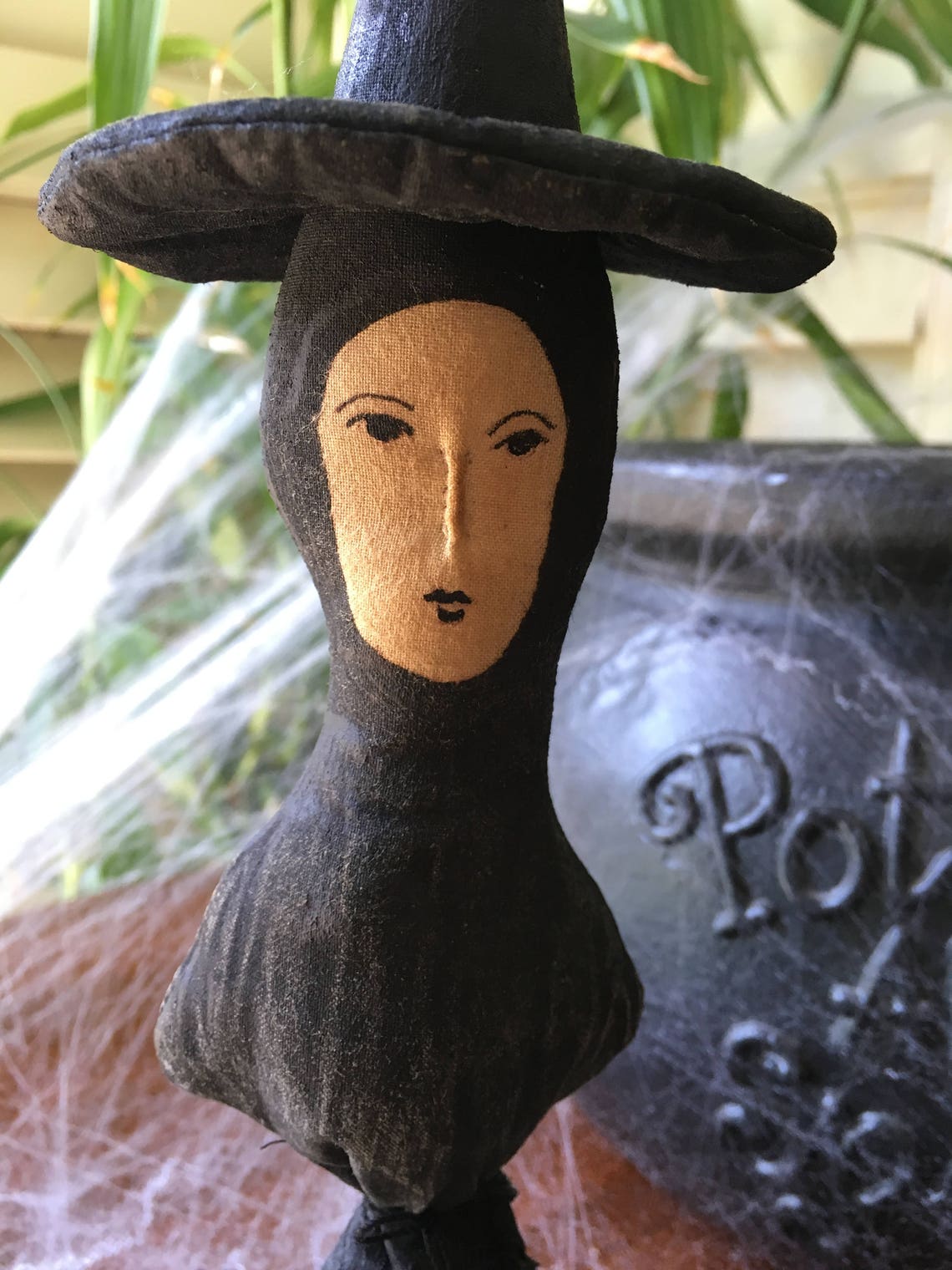 Primitive Witch Halloween Witch Folk Art Witch Halloween - Etsy