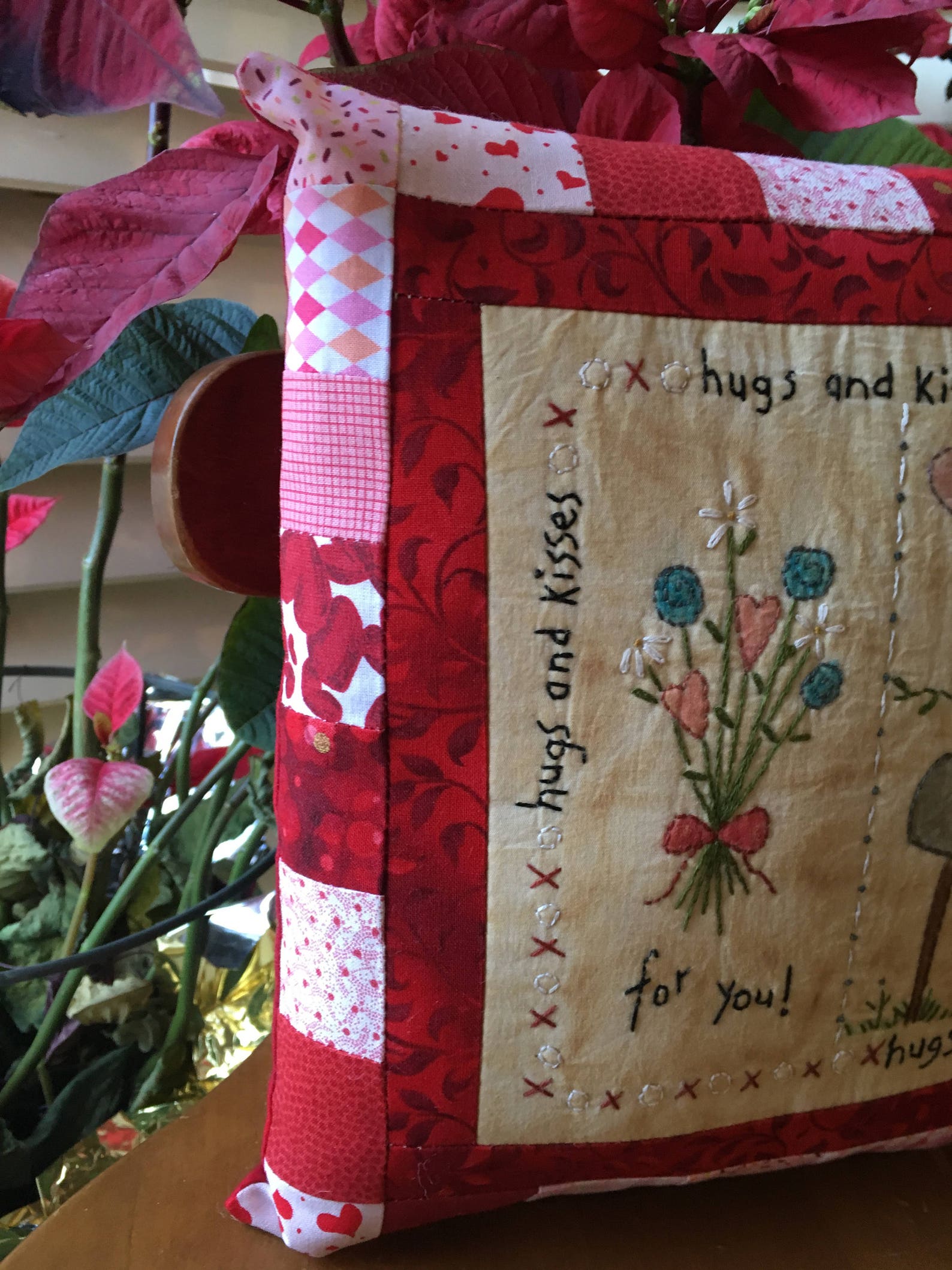 Valentine's Day Sampler Decorative Pillow Valentine Room - Etsy