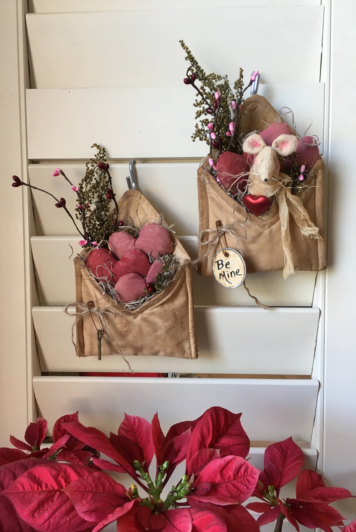 Primitive Valentine Decor - Valentine Room Accent - Primitive Mouse ...