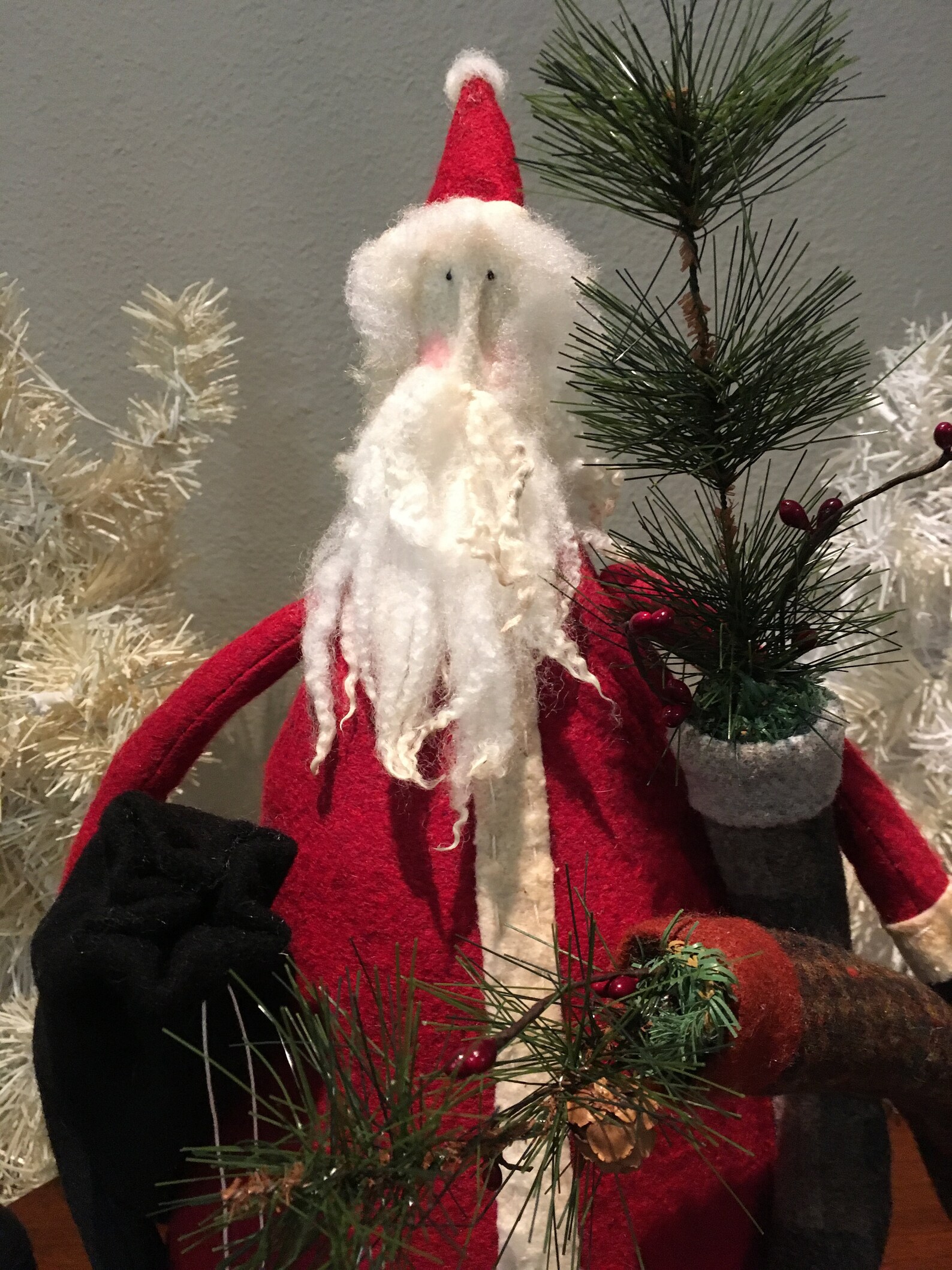 Stocking Stuffer Santa - Santa Claus Decoration- Holiday Table ...