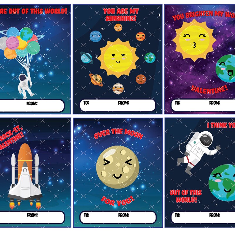 Space Valentine - Etsy