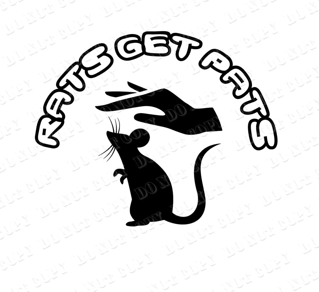 Rats Get Pats Svg | Rat Digital Decal | Pat the Rat SVG | Rat Decal ...