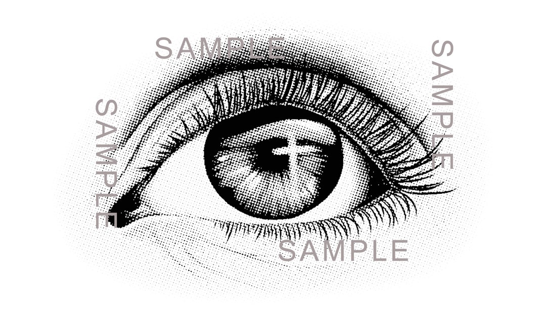 Eye With Cross Reflection Art/ Digital Download - Etsy Canada