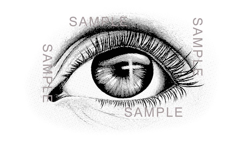 Eye With Cross Reflection Art/ Digital Download - Etsy Canada