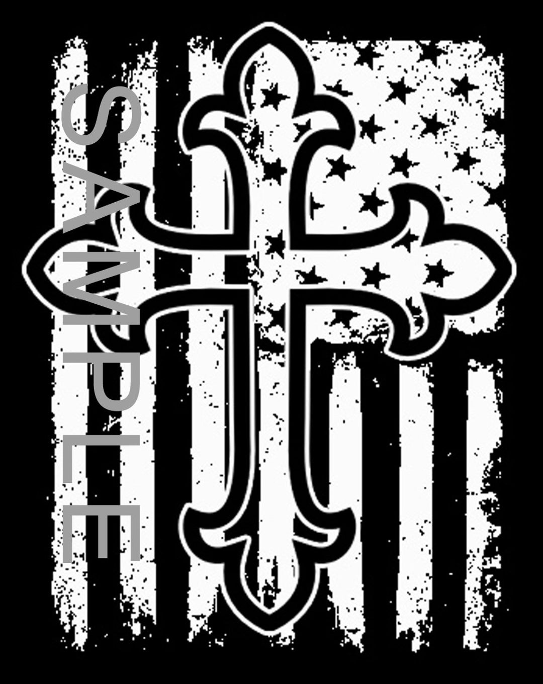 American Flag Cross Design/ Digital Download - Etsy