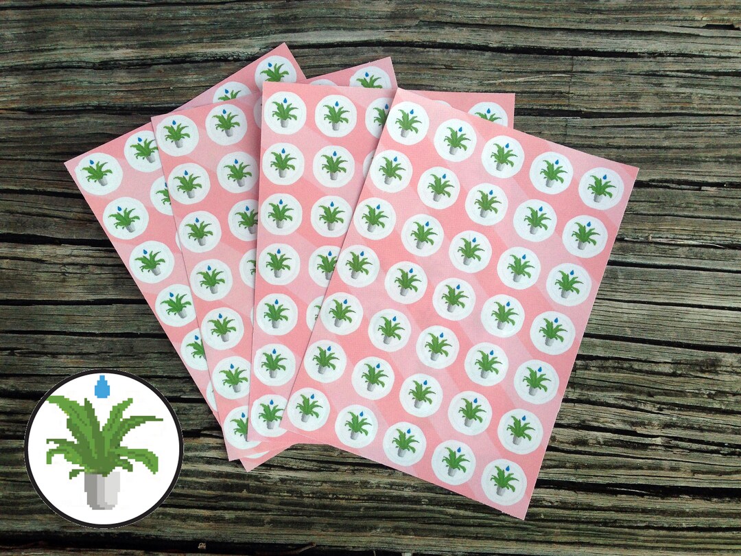 Water Plants Sticker, Water Flowers, Water Can Stickers, Gardening ...