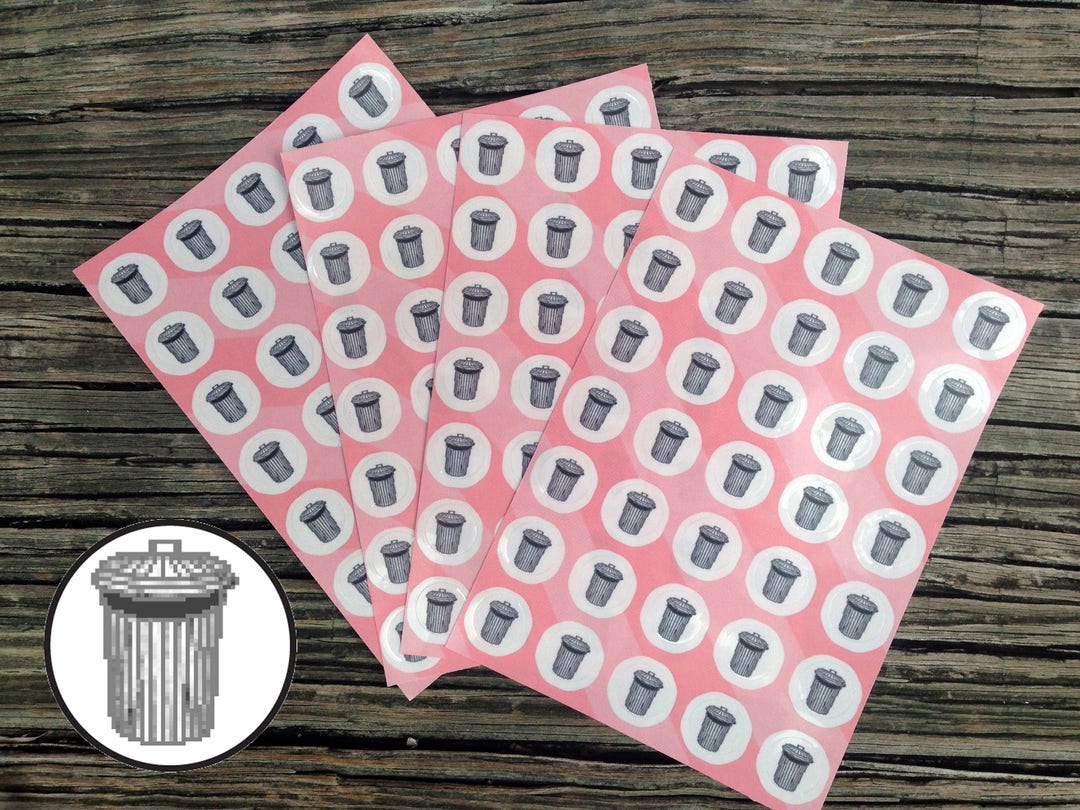 Trash Stickers Garbage Stickers Chores Cleaning Stickers - Etsy