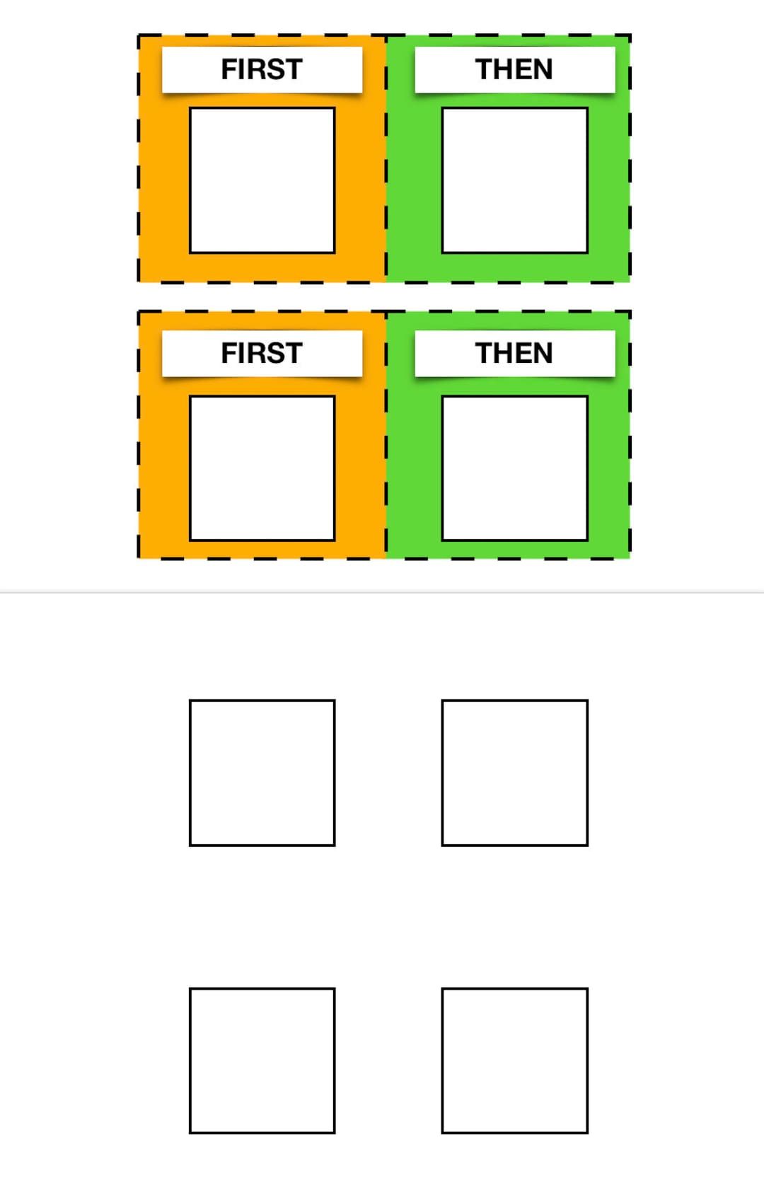 Simple First Then Board for Behavior Management - Etsy