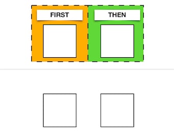 First Then Choice Boards Editable - Etsy