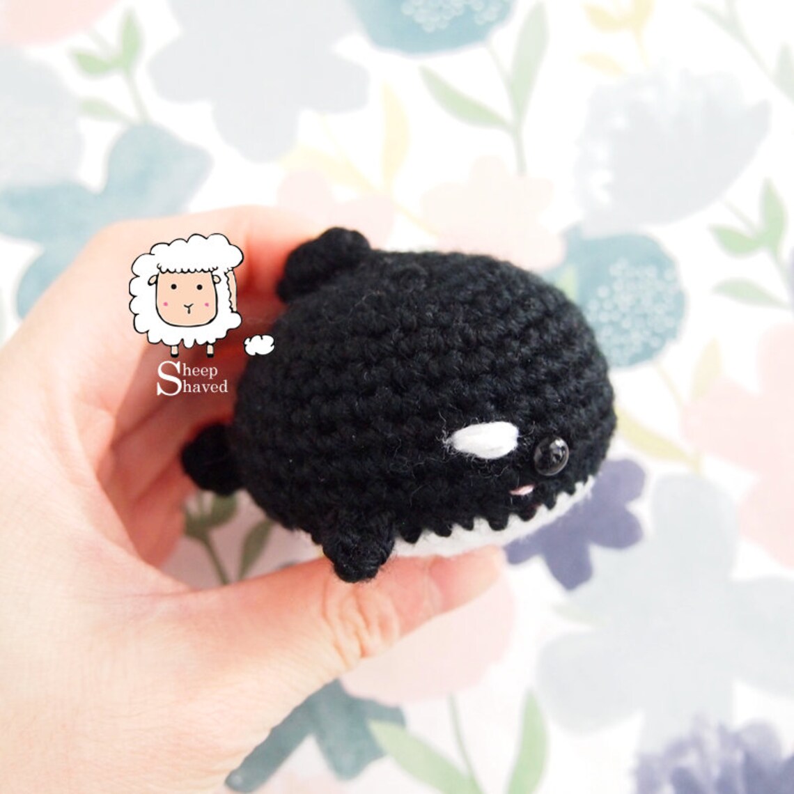 Orca Whale Crochet Amigurumi Keychain Accessory Pattern - Etsy