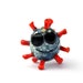Glass Stuffed Virus Sculpture Glass Figurine Virus Microbe Virus Virus ...
