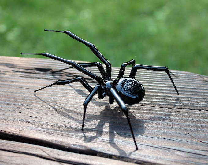 GLASS SPIDER Lampwork Handcrafted Glass Animal Art Glass - Etsy