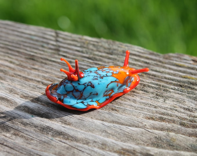 Nudibranch - Sea Slug Glass Sculpture - Slug Figure - Sea Slug - Bunny ...
