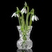 Mother's Day Flower Snowdrop Set of Three Glass Snowdrops and Crystal ...