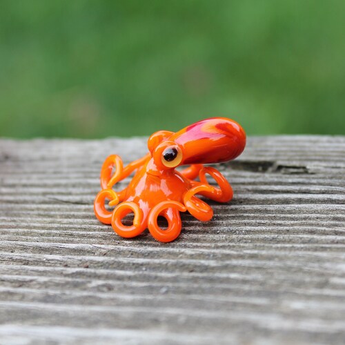 Glass Octopus Sculpture - Etsy