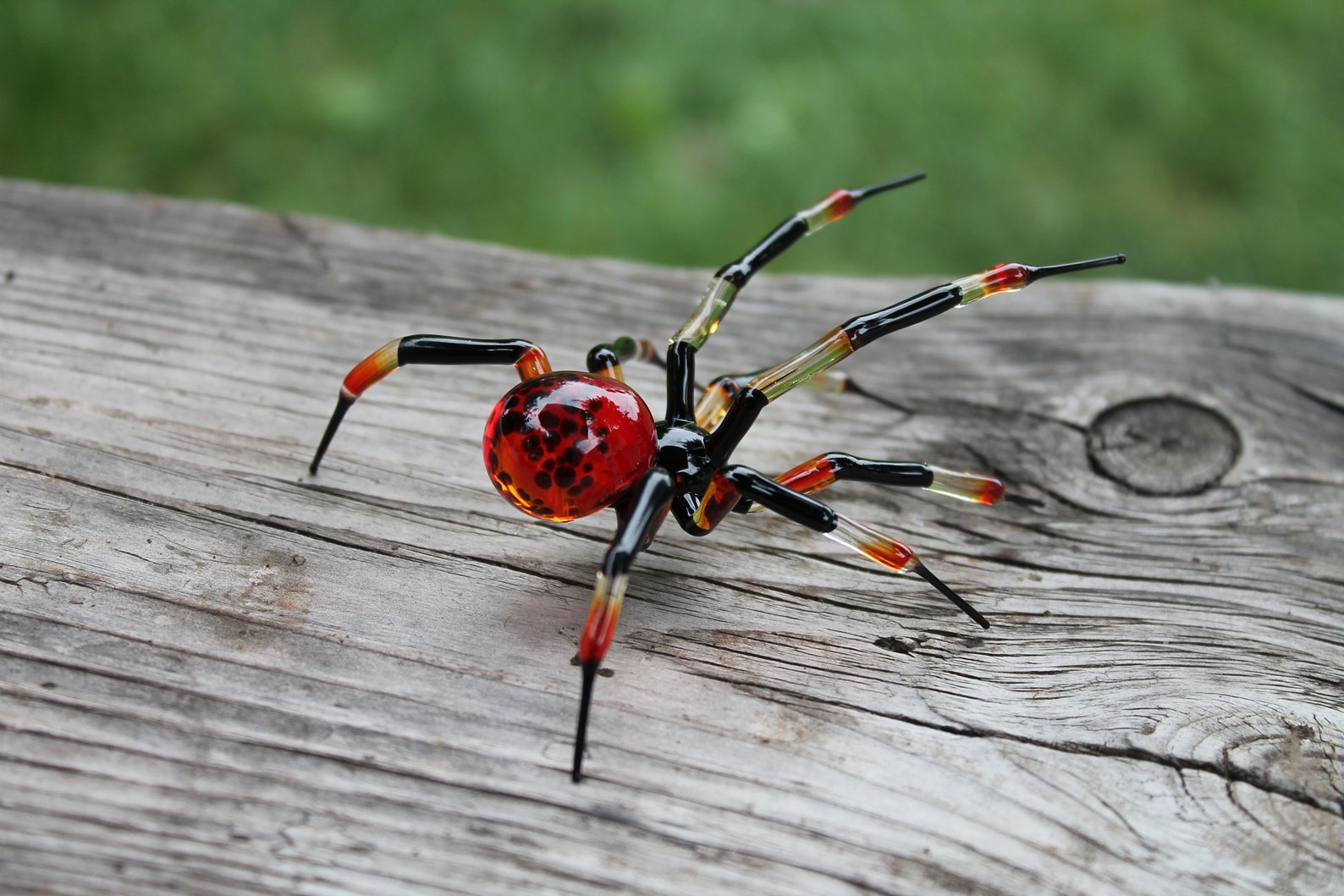 GLASS SPIDER Lampwork Handcrafted Glass Animal Art Glass - Etsy