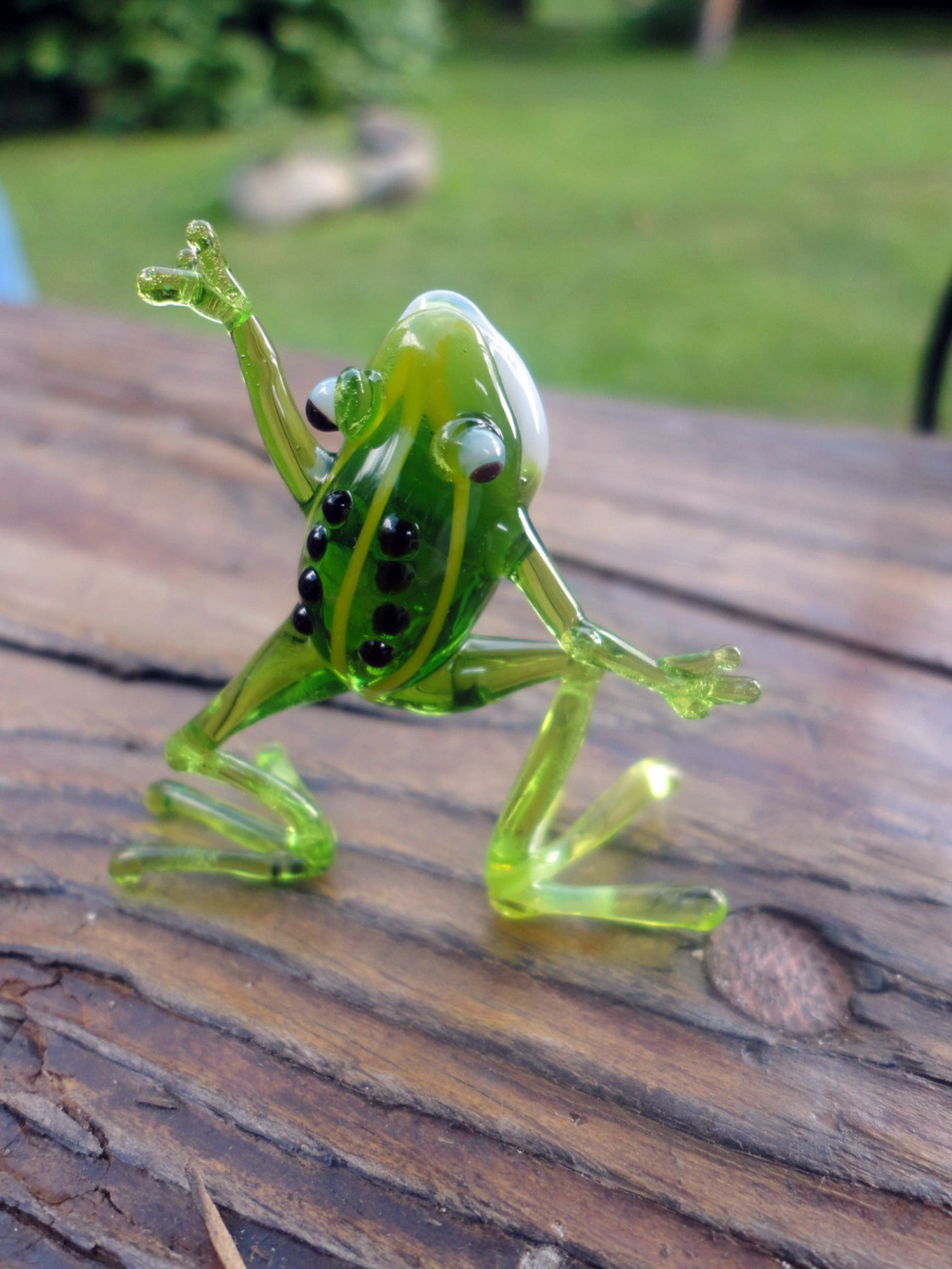 Glass Frog Hand-blown Collectible Figurine, Art Glass, Blown Glass ...