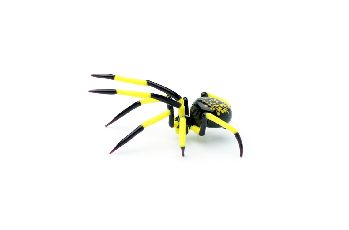 Glass Spider Spider Blown Glass Art Glass Sculpture Made of - Etsy