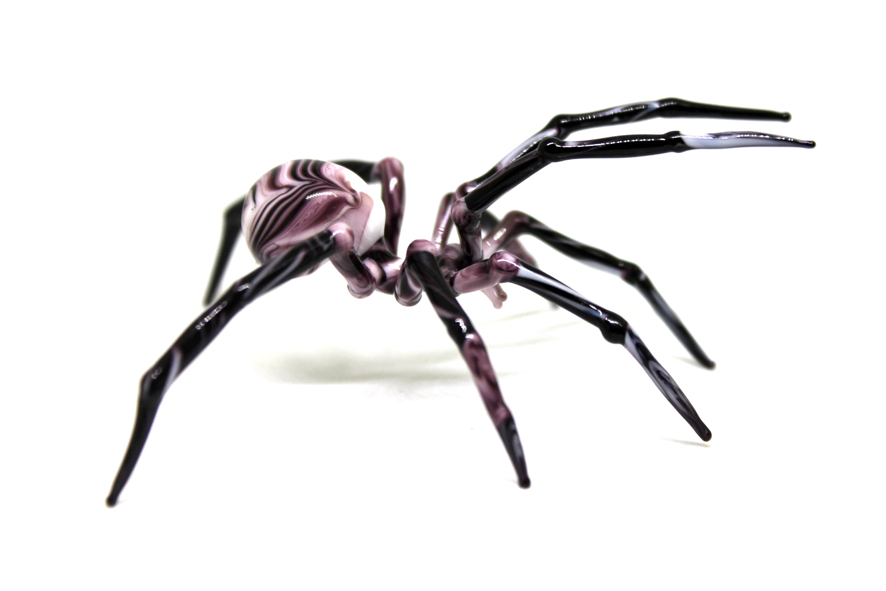 GLASS SPIDER Lampwork Handcrafted Glass Animal, Art Glass Spider ...